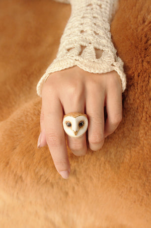 Lucky Barn Owl Ring– GOOD AFTER NINE