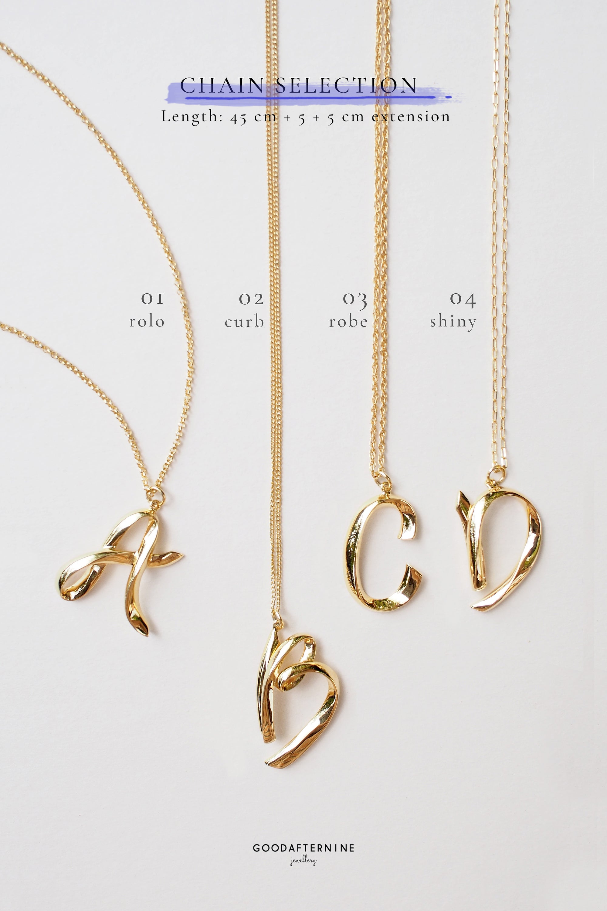 Alphabet A Necklace