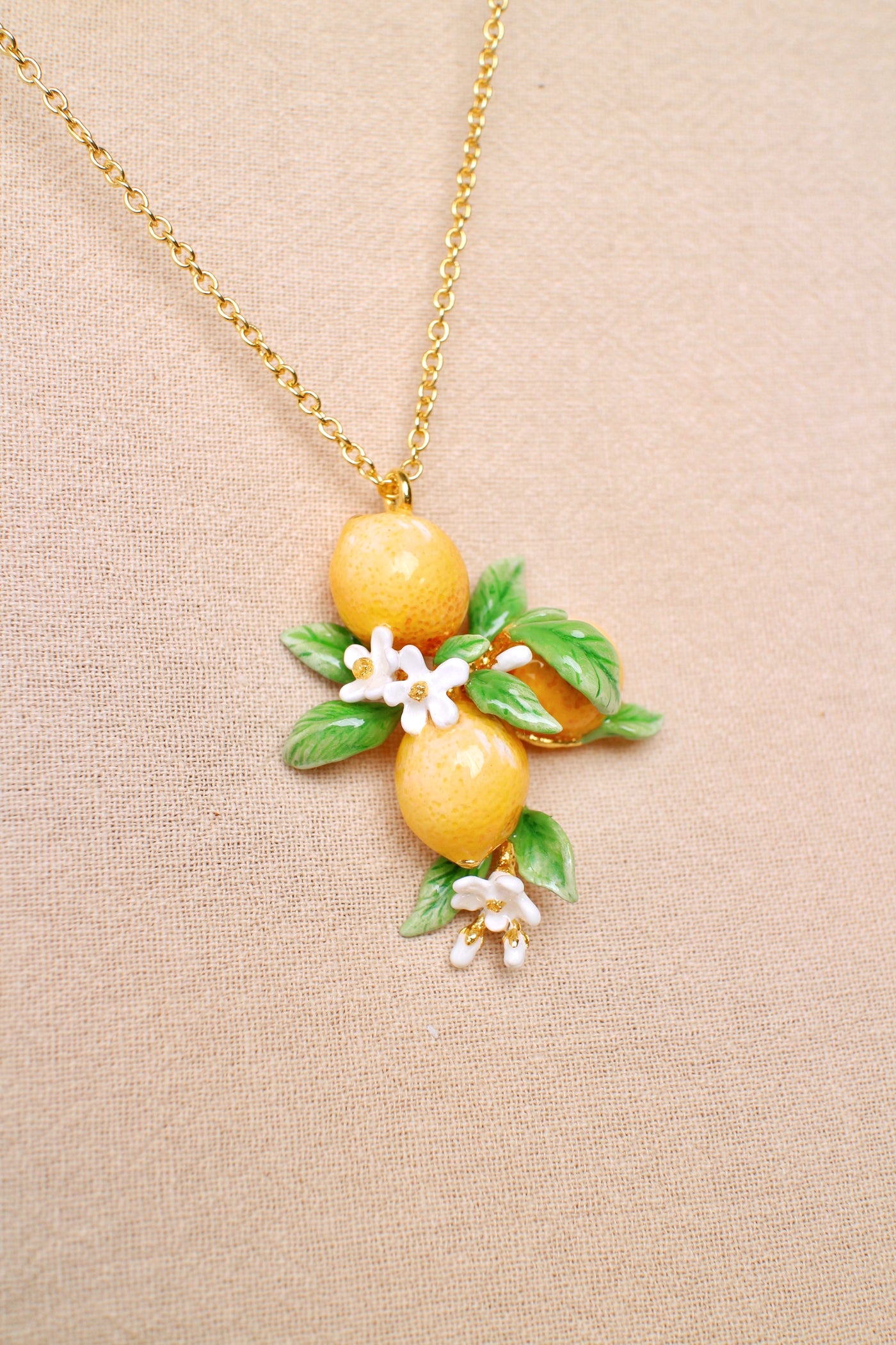 Lemon Necklace | Fruity Blossom