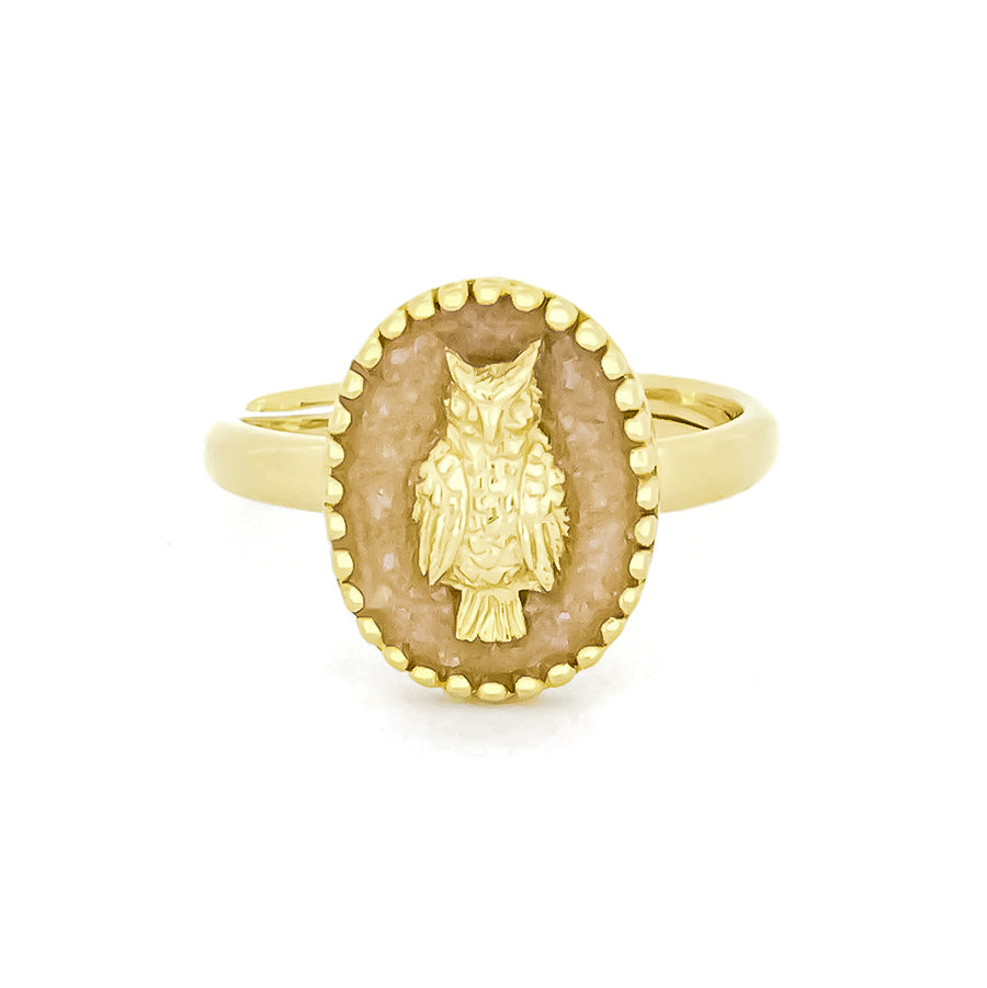 Night Owl Ring 925 Sterling Silver